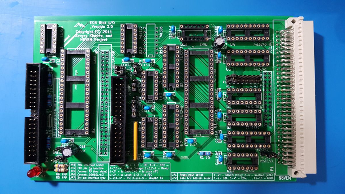 Building the Retrobrew Computers ECB DiskIO V3 Board